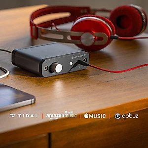 Audioengine D1 32-bit Portable Headphone Amp and USB DAC AMP, Preamp, Laptop Desktop Headphone Amplifier, Optical Inputs, High Definition Audio (2nd Gen)