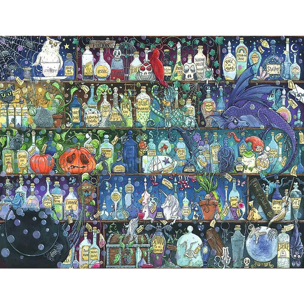 Ravensburger 16010 Poisons and Potions 2000 Piece Piece Jigsaw Puzzle for Adults – Every Piece is Unique, Softclick Technology Means Pieces Fit Together Perfectly
