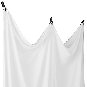 Westcott X-Drop Wrinkle-Resistant Photography Backdrop - High-Key White Kit (5' x 7') Quick Build Portable Background for Portraits and Headshots