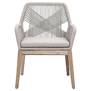 Star International Furniture Woven Fabric Outdoor Arm Chair - Gray (Set of 2)