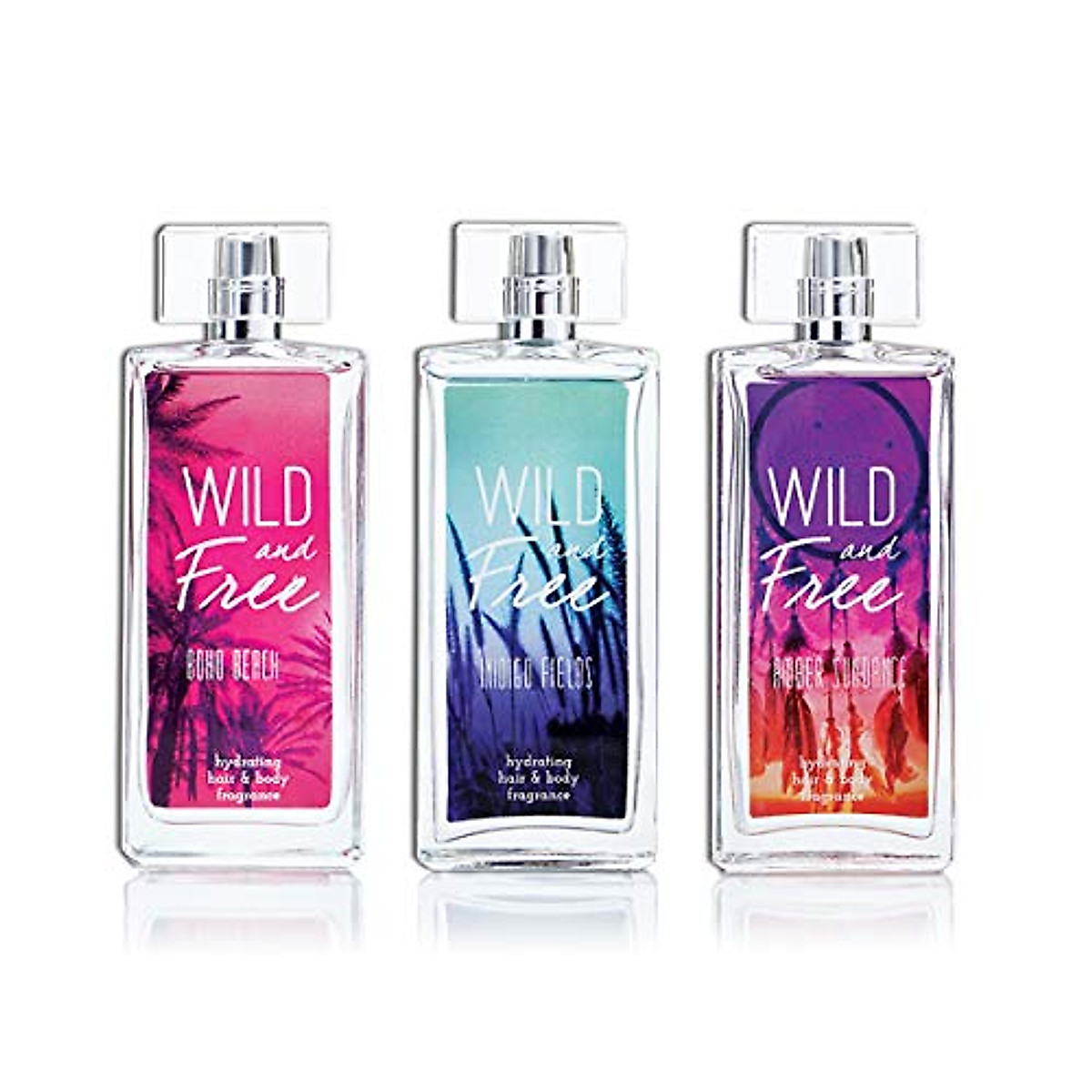 Tru Western Wild and Free Indigo Fields Women's Hydrating Hair and Body Fragrance, 3.4 fl oz (100 ml) - Clean, Crisp, Floral