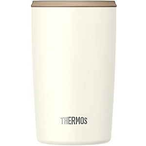 Thermos JDP-400 WH Vacuum Insulated Tumbler with Lid, 13.5 fl oz (400 ml), White