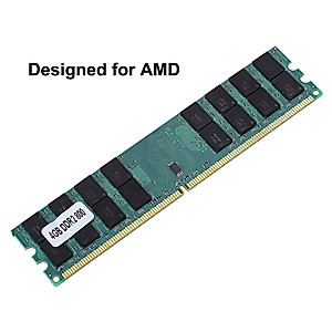 Memory RAM DDR2 4GB, 4GB Large Capacity DDR2 800Mhz Memory Module,Designed for AMD,Adopting 240Pin to Achieve High Anti-Interference and Antistatic Properties,Plug and Play