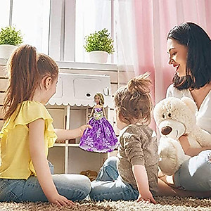 SOTOGO 56 Pieces Doll Clothes and Accessories for 11.5 Inch Girl Boy Doll Clothes Different Occasions Include 20 Sets Handmade Doll Dresses/Casual Clothes/Swimsuit/Sportswear and 18 Pairs Shoes