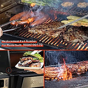 4 Pack Replacement Meat Probe for Masterbuilt Gravity Series 560/800/1050 XL Digital Charcoal Grill + Smoker, 9004190170 Accessories Temperature Probe, with Probe Grommet and Grills Clips