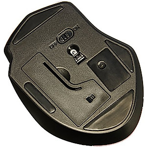 Amazon Basics Ergonomic Wireless PC Mouse - DPI adjustable - Black