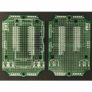 qBox DIY IOT Enclosure Kit (Two SMAs), IOT Enclosure for Arduino MKR Feather ESP32 Cellular LoRa WiFi Board, Waterproof IP65 Enclosure with Glands, prototyping PCB and Two SMA connectors