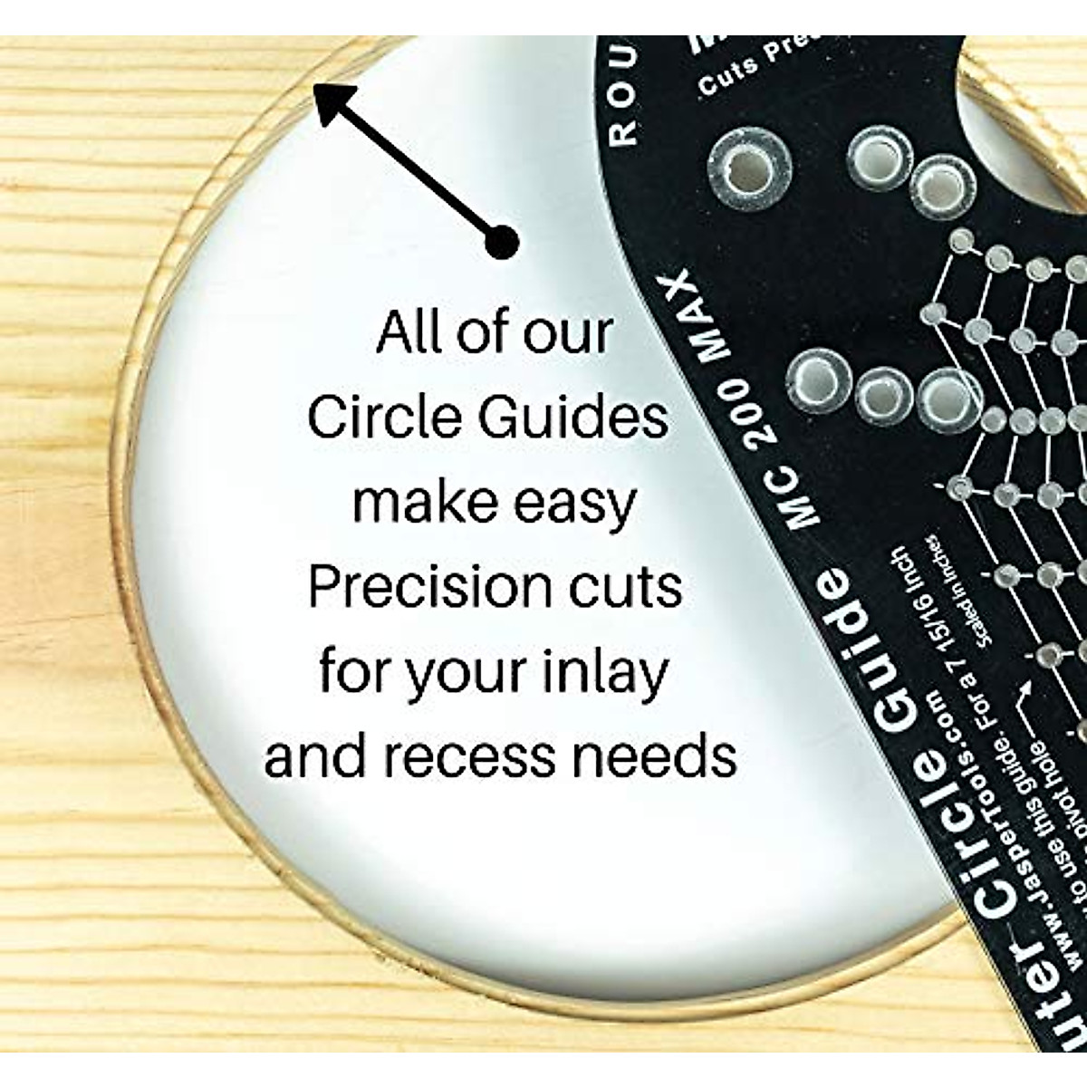 Jasper 280 Pro LTD ED Router Circle Cutter Jig 1.5 to 18.19-inch cutting with Centering Disc and Pivot Pins, Circle Guide Kit Fits Most Popular Compact Plunge Routers