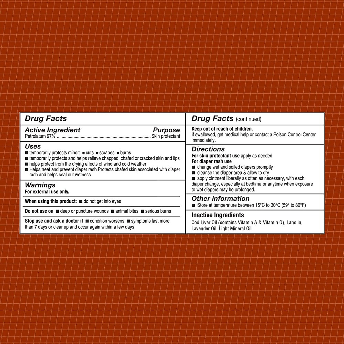 CareAll Vitamin A&D Ointment 15 oz. Helps Treat and Prevent Diaper Rash. Protects Chafed Skin Associated with Cold Weather, Rashes, Seals Out Wetness. Protects Minor Cuts, Scrapes, Burns