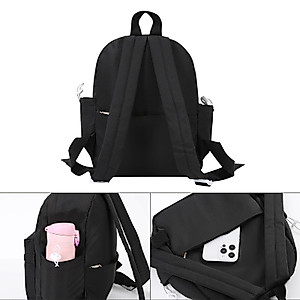 Phaoullzon Girls Mini Backpack Purse for Teens Small Aesthetic Backpacks with Bear Pendant