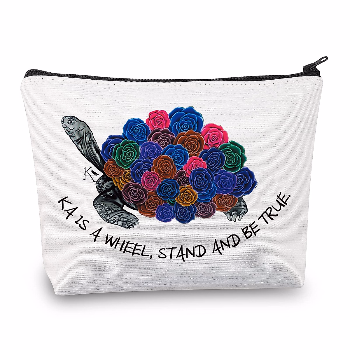 BDPWSS Ka Is A Wheel Stand And Be True Makeup Bag Book Lover Gift Bookworm Gift Book Themed Gift Dark Tower Gift (Wheel Be True)