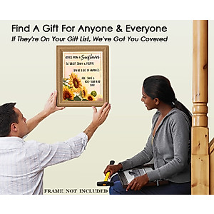 Motivational Wall Art Office Decor for Men & Women: "Hold Your Head" High 8x10 Inspirational, Motivational Poster & Positive Affirmations Wall Decor for Kids