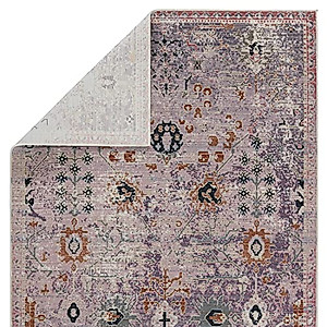 Jaipur Living Indoor Outdoor 2x4 Area Rug, Vintage, Purple/Gold
