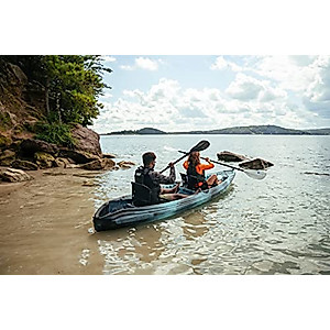 Perception Kayaks Perception Tribe 13.5 Sit on Top Tandem Kayak for All-Around Fun Large Rear Storage with Tie Downs, 13' 5"