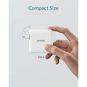 USB C Charger, Anker 32W 2 Port Charger with 20W USB C Power Adapter, PowerPort PD 2 with Foldable Plug for iPad/iPad Mini, for iPhone 14/14 Plus/14 Pro/14 Pro Max/13, Pixel, Galaxy, and More