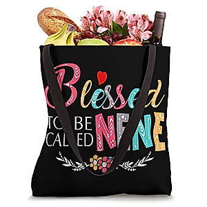 Blessed to be called Nene Colorful Grandma Gift Tote Bag