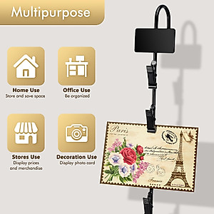 HawHawToys Hanging Merchandise Strips with Hooks, Pack of 4 – 31”Chip Rack with 12 Clips, Chips Holder, Hanging Display Strip for Retail Displaying