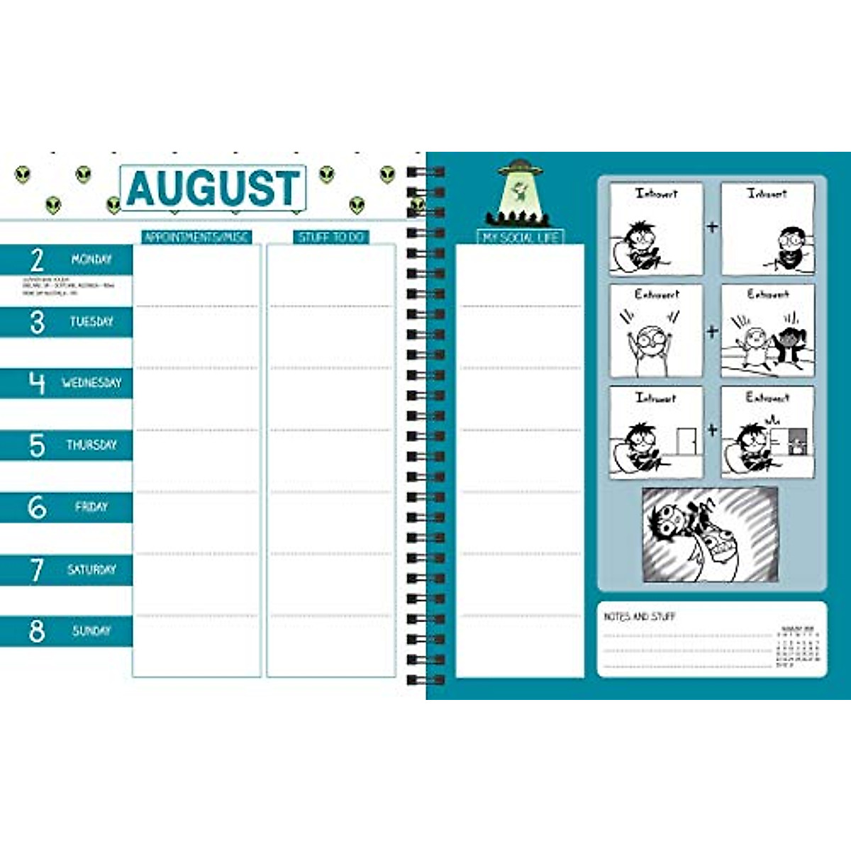 Sarah's Scribbles 16-Month 2020-2021 Weekly/Monthly Planner Calendar: Get It Together!