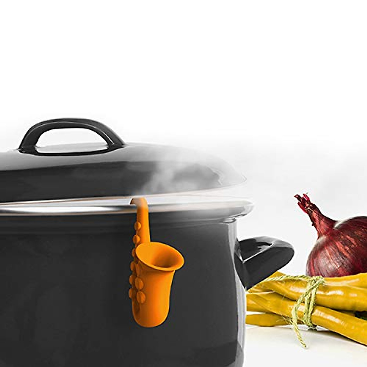 XYG Spill-Proof Steam Releaser Pot Lid Holders,Silicone Lid Lifters for Pots and Saucepan,Boil Over Stopper,Kitchen Gadgets for Cooking (3)