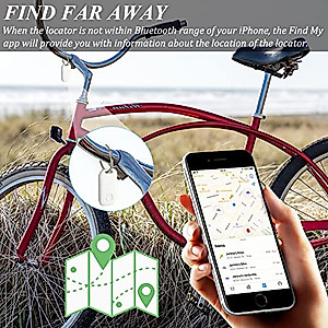 1PCS Smart Tracker Works with Apple Find My, Super Small Wireless Powerful Item Locator, Remote Keys Finder, Waterproof Tracking Device for Keys, Wallet, Pet, Bag, Backpack, Luggage and More, iOS ONLY