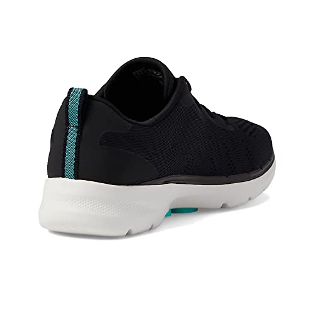 Skechers Women's GO Walk 6-Sky Wind Sneaker, Black/Turquoise, 10