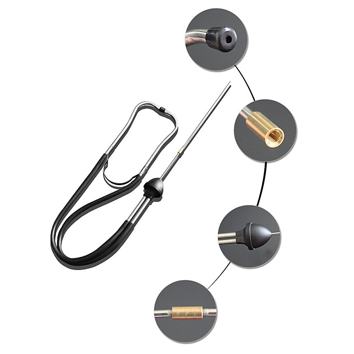 Auto Mechanics Stethoscope Car Engine Block Diagnostic Automotive Hearing Tool