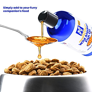 Premium Wild-Caught Alaskan Omega-3 Fish Oil for Dogs - Supports Joint Mobility, Heart Health & Immune System - Relieves Itchy Flaky Skin & Allergies - Enhances Coat Shine & Skin Hydration