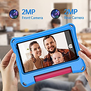 VASOUN Kids Tablet 7 Inch Tablet for Toddlers, Android 11 Tablet 2GB RAM 32GB Storage with WiFi Dual Camera, Parental Control Mode Google Playstore YouTube Netflix for Boys Girls (Blue)