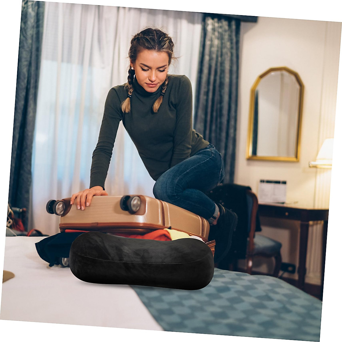 Toddmomy Memory Pillow Cover for Sleeping Neck Pillow Bed Pillow Neck Rest Pillow for Office Nap