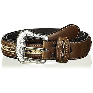Nocona Belt Co. Men's Top Hand Black Middle Inlay, 40