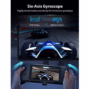 NexiGo Gripcon, Enhanced Switch/Switch OLED Controller for Handheld Mode, Ergonomic Controller for Nintendo Switch OLED with 6-Axis Gyro, Mapping Function, Black