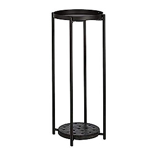 Amazon Basics Round Plant Stand, Black