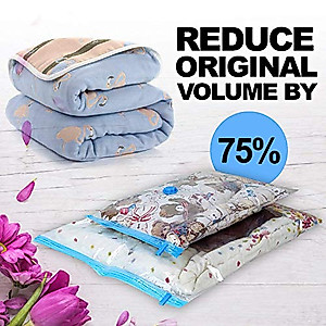 Reusable Vacuum Seal Bags | Vacuum Seal Bags for Clothes |Combo Pack of 24 Space Saver Storage Bags, 6 of Each Size Vacuum Packing Bags