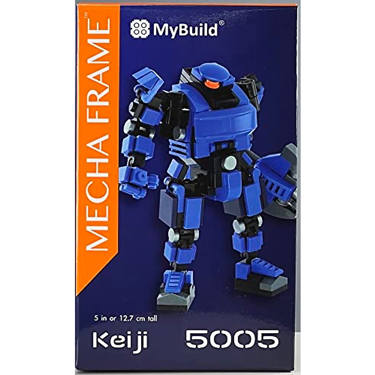 MyBuild Mecha Frame Keiji 5005 - Blue Robot Armor Mech Suit, Sci-Fi Building Bricks Mech Building Kit