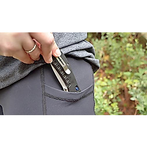 Camillus ROVAX 7.6-Inch Folding Knife, Pocket Knife with CUDA-Lock and GFN Handle, Black