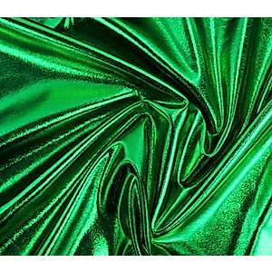 Spandex Fabric Metallic Emerald Green / 60" Wide/Sold by The Yard