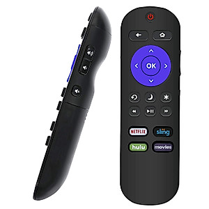 Universal Remote Control Compatible with All Insignia Roku TVs, All Insignia Roku Smart TV with Netflix/Sling/Hulu/Movies- No Setup Required