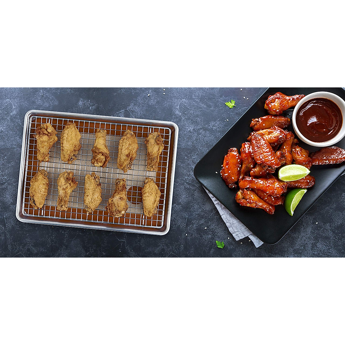 Mrs. Anderson’s Baking Non-Stick Silicone Quarter-Size Baking Mat Set, 8.5-Inch x 12-Inch, Set of 2