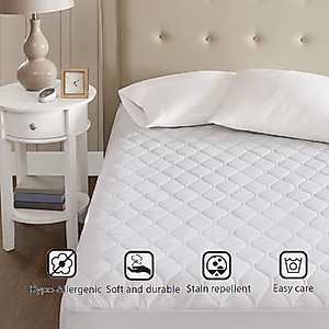 Beautyrest 3M Scotchgard Heated Mattress Pad - Electric Bed Warmer with 5 Heat Settings, 10 Hr Auto Shut Off Timer, All Around Elastic Deep Pocket, UL Certified, Machine Washable, White Twin XL