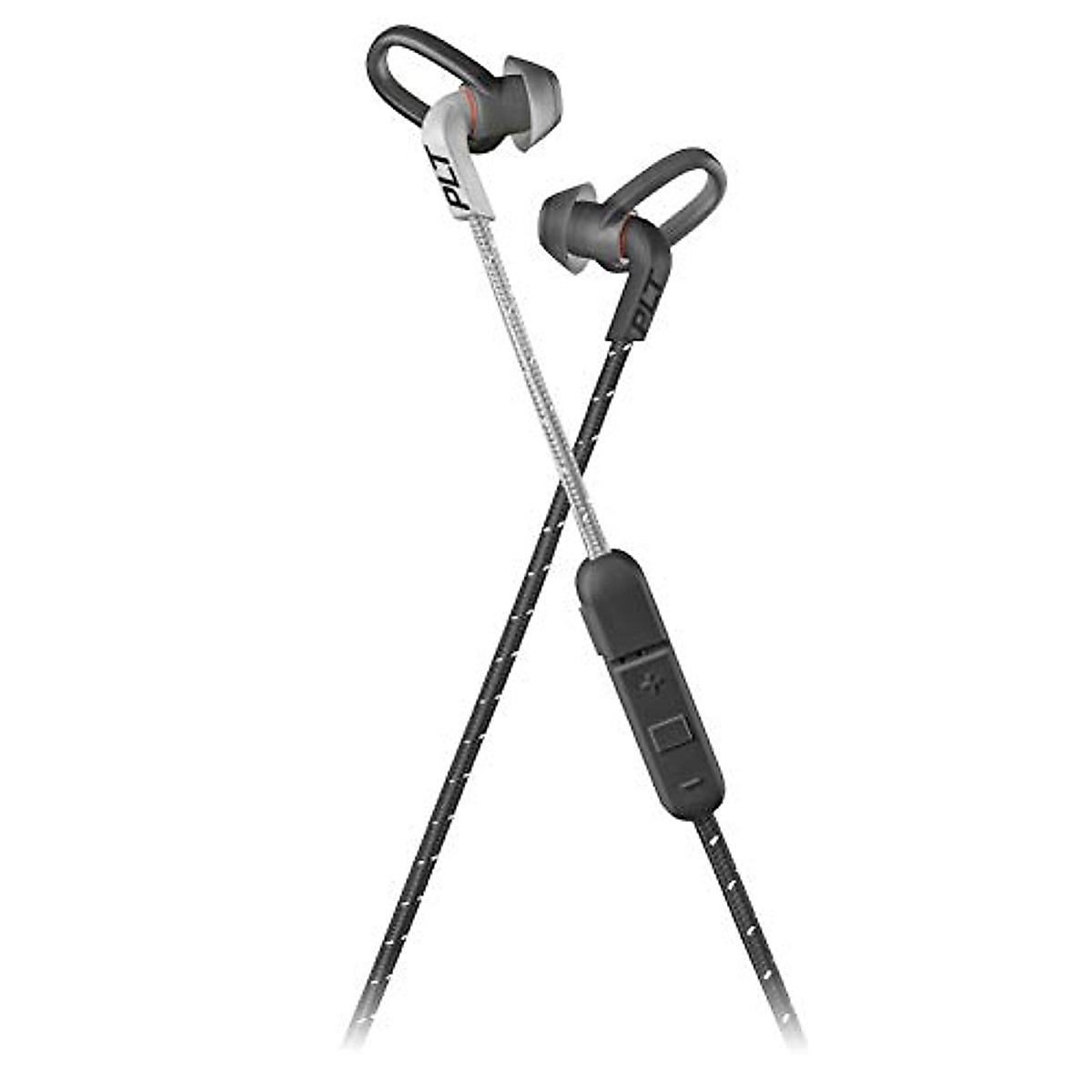 Plantronics BackBeat FIT 305 Sweatproof Sport Earbuds, Wireless Headphones, Black/Grey (Renewed)