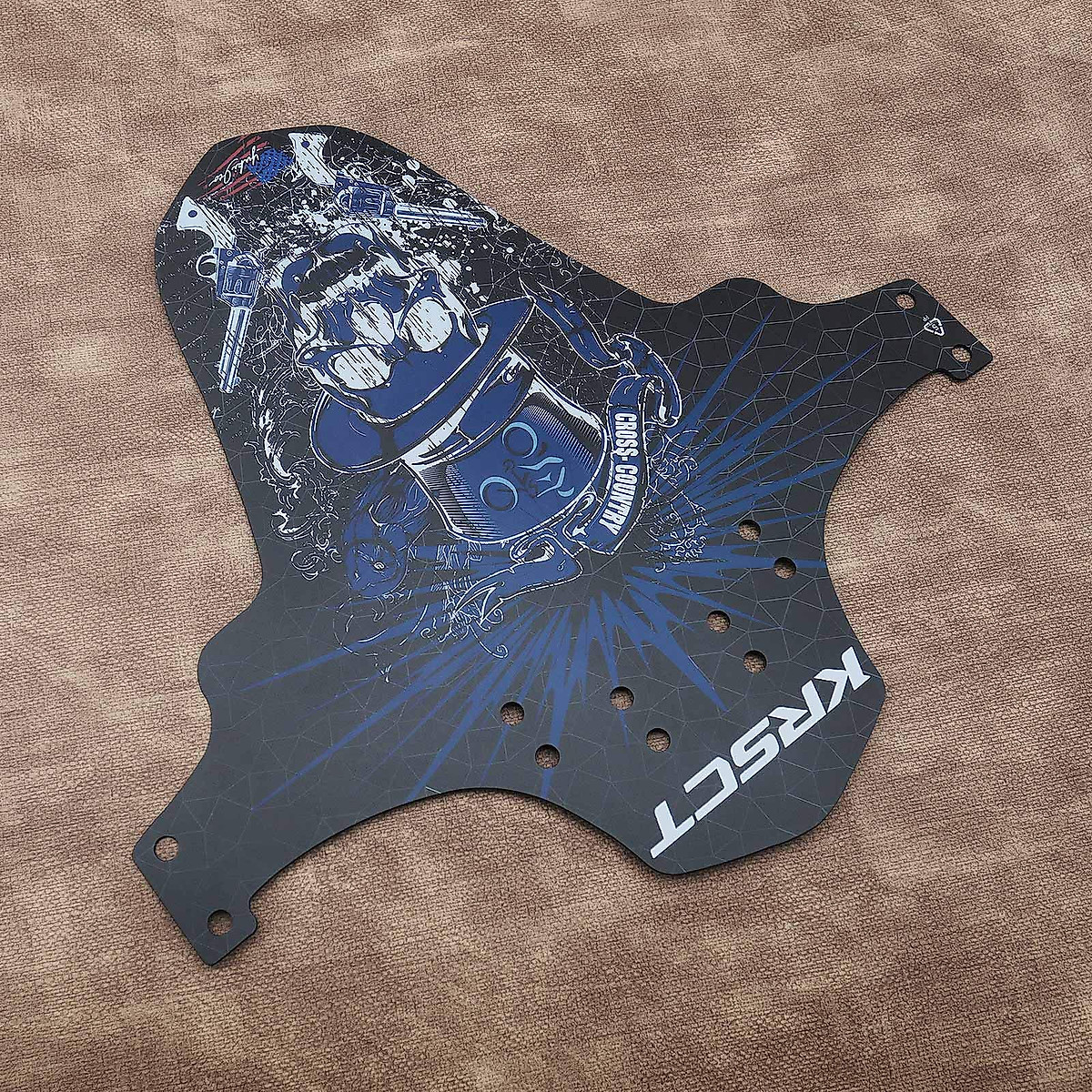 Micro Traders 2X MTB Bicycle Mudguards Kit Black Blue Mountain Bike Front Rear Splash Mud Guards Ultra Thin Fit for 26“ 27.5” 29“ Wheel