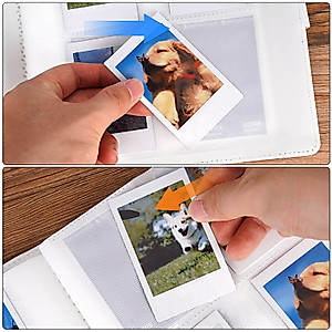 Ruibytree 256 Pockets Mini Photo Album - Fits for Fujifilm Instax Mini 12 Mini 11 Mini 9 Mini 8 Mini 40, Polaroid Snap PIC-300, Kodak Mini 3-Inch Film(white)