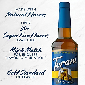 Torani Sugar Free Syrup, Raspberry, 25.4 Ounce (Pack of 4)