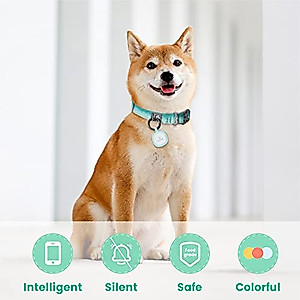 Pawaii QR Code Pet ID Tag, Silent Silicone Dog ID Tag, Modifiable Pet Online Profile, Free Online Pet Page Emergency Contact, Scan QR Receive Instant Pet Location Alert Email, 1Pack (Green)