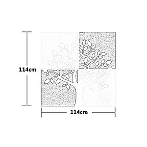 Wall decoration 4 Pieces of Abstract Decorative Wall Stickers,Living Room TV Background, self-Adhesive Office memo Photo Board