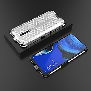 Case for Oppo Reno2 Z Case Compatible with Case for Oppo Reno2 Z TPU+PC Phone Case Cover White