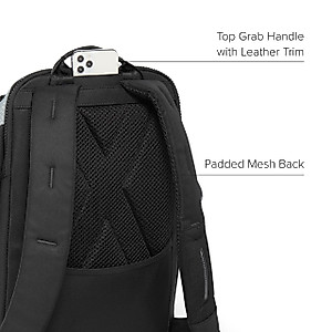 TUMI - Tahoe Finch Mens Laptop Backpack - Work and Travel - Padded Laptop Compartment Fits Up To A 15” PC or 16” MacBook - Nevado Grey