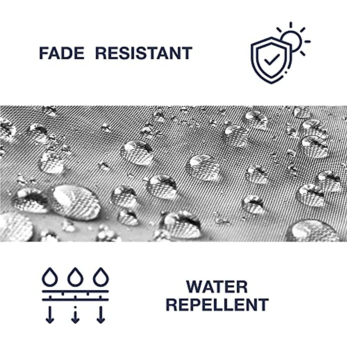 Glogex Outdoor Cushion Covers for Patio Furniture - Gray 24x24x4, Set of 4 Waterproof Patio Cushion Slipcovers Replacement, Outdoor Furniture, Chair, Sofa, Couch