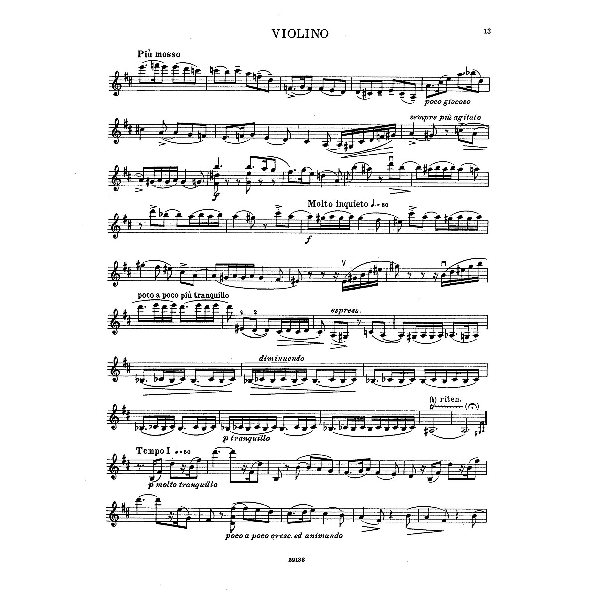 Violin Sonata No.1, Op.21 by Nikolay Medtner - Complete Score, All Movements (Student Facsimile)