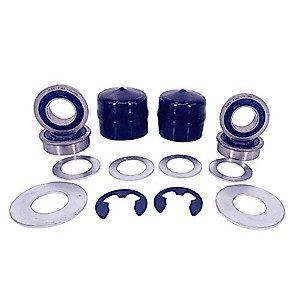 DEEG 4PCS Front Wheel Bushing to Bearing Conversion Kit Replaces Craftsman, Sears, AYP, Poulan, Husqvarna 9040H - 9040-N 532009040 532124959 - OEM Upgrade